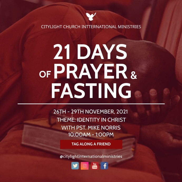 prayer and fasting flyer design Template | PosterMyWall