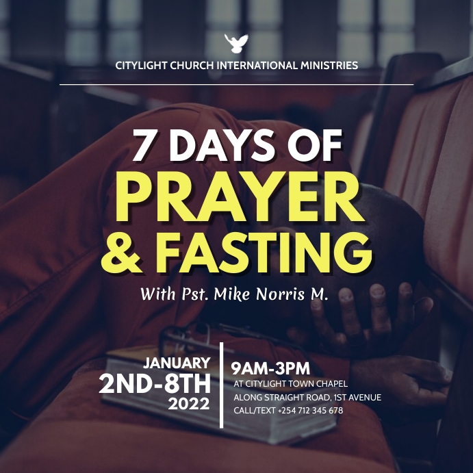 prayer and fasting flyer design Template | PosterMyWall