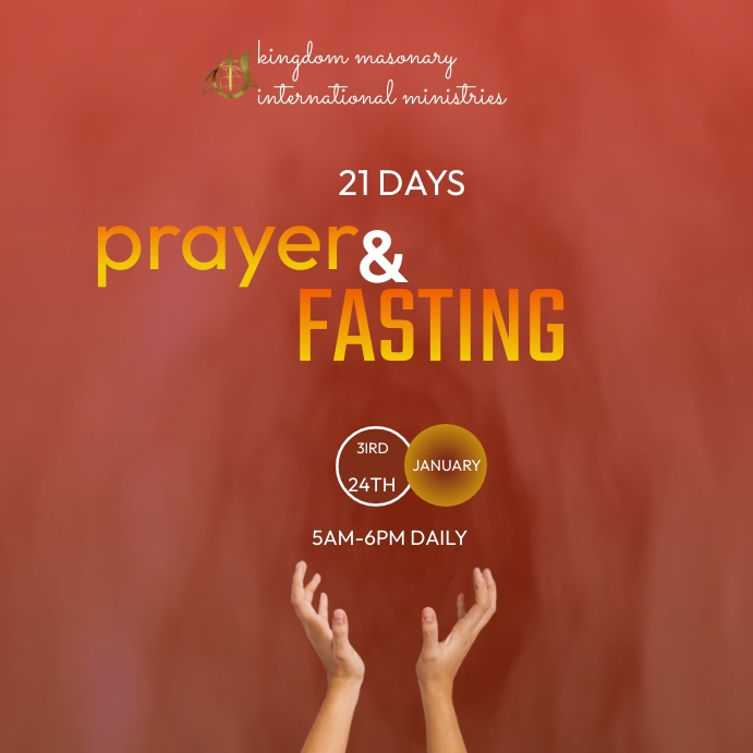 PRAYER AND FASTING FLYER POSTER TEMPLATE | PosterMyWall