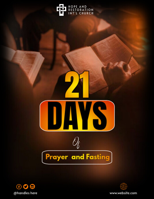 prayer and fasting flyer template | PosterMyWall
