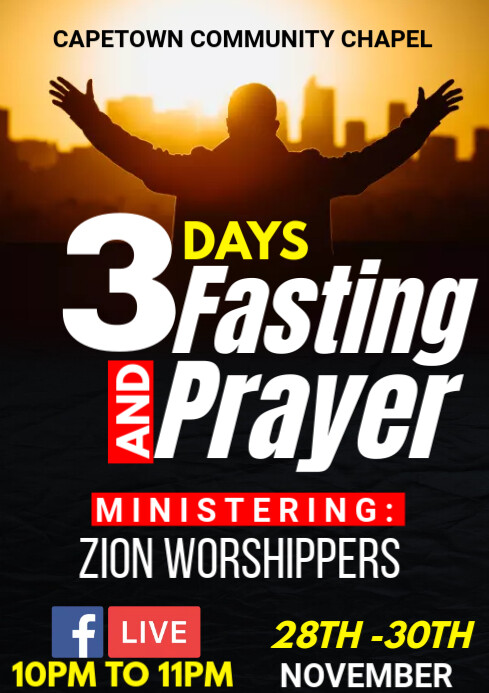 prayer and fasting flyer template | PosterMyWall