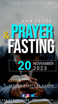 Prayer and fasting flyer Template | PosterMyWall