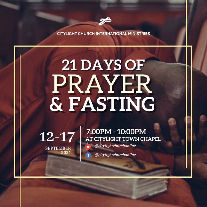 prayer and fasting flyer template | PosterMyWall