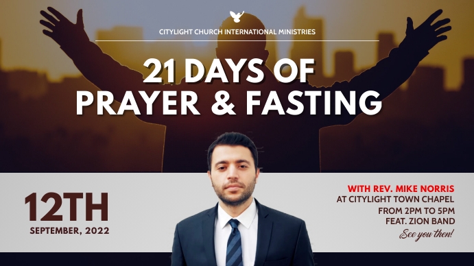prayer and fasting flyer template | PosterMyWall