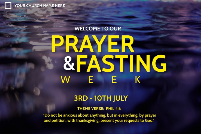 prayer and fasting poster Template | PosterMyWall