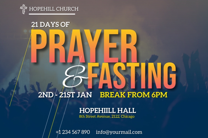 prayer and fasting poster Template | PosterMyWall