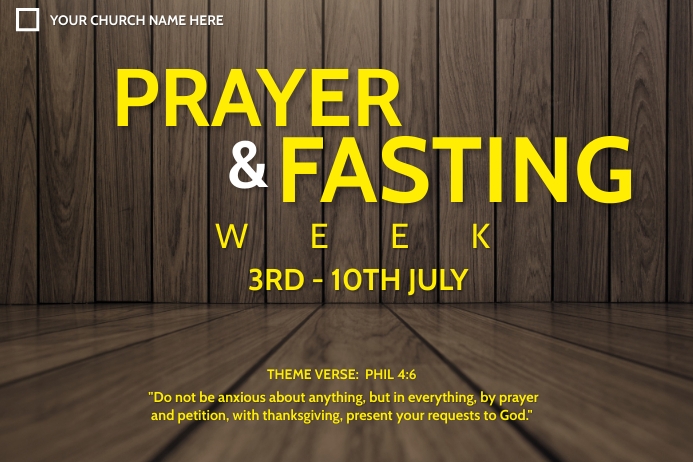 prayer and fasting poster Template | PosterMyWall