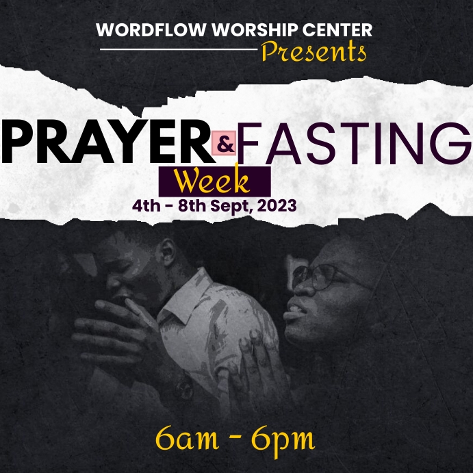 prayer and fasting poster Template | PosterMyWall