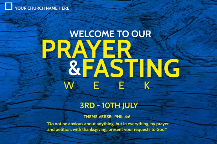 prayer and fasting poster Template | PosterMyWall
