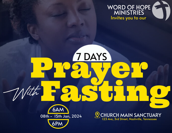 prayer and fasting poster Template | PosterMyWall