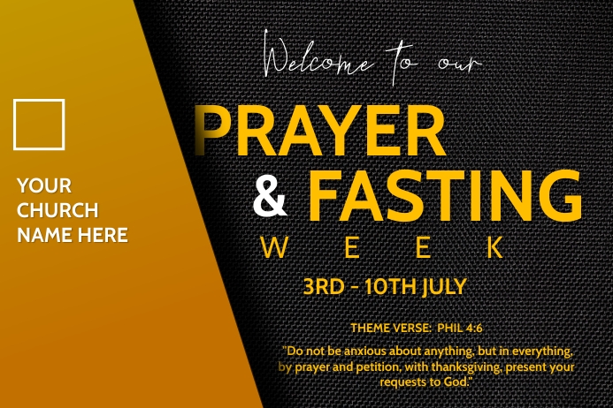 prayer and fasting poster Template | PosterMyWall