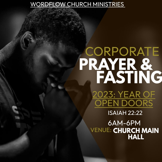 prayer and fasting poster Template | PosterMyWall