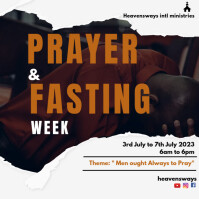 prayer and fasting poster Template | PosterMyWall