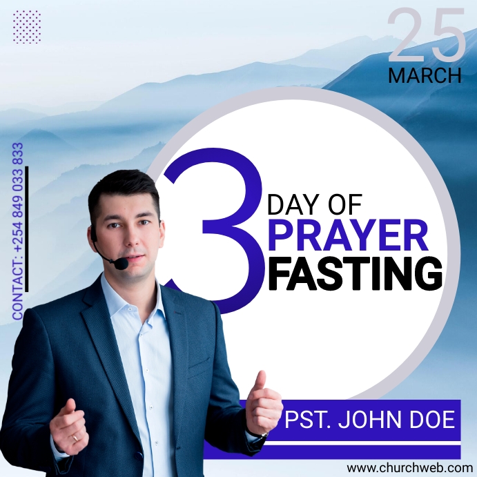 Prayer and fasting poster Template | PosterMyWall