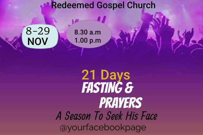 Prayer and fasting poster Template | PosterMyWall