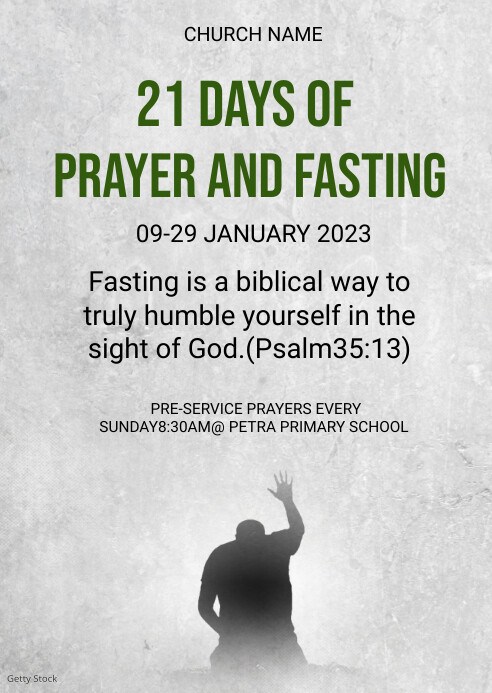 prayer and fasting poster Template | PosterMyWall