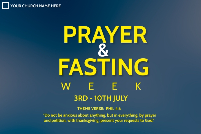 prayer and fasting poster Template | PosterMyWall