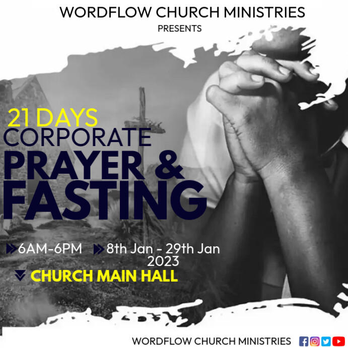 prayer and fasting poster Template | PosterMyWall