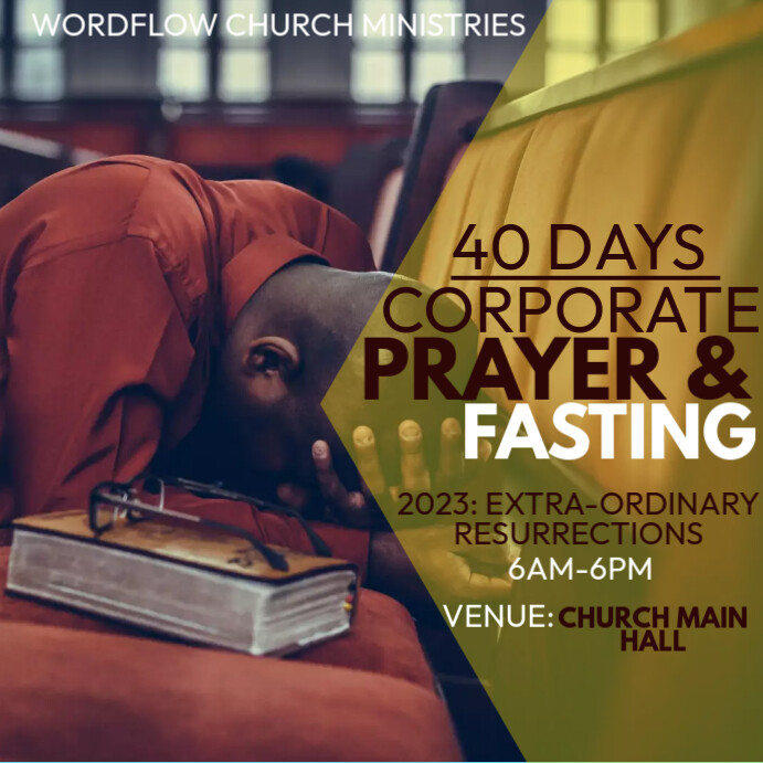 prayer and fasting poster Template | PosterMyWall