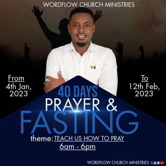 prayer and fasting poster Template | PosterMyWall
