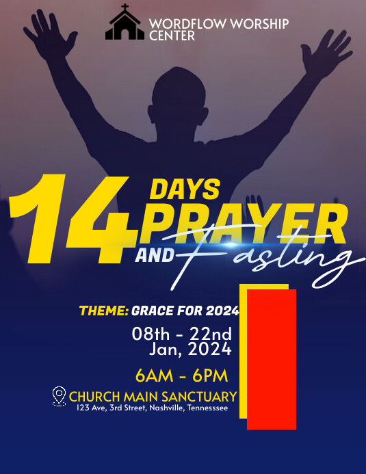 prayer and fasting poster Template | PosterMyWall