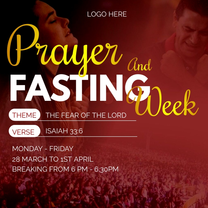 prayer and fasting poster Template | PosterMyWall