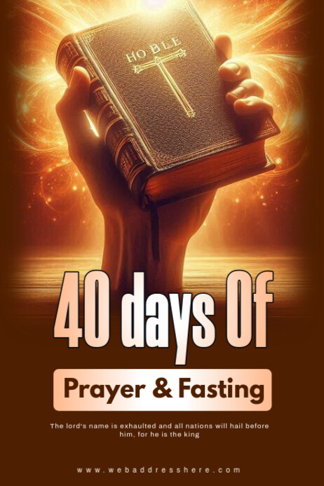 Prayer and fasting template | PosterMyWall