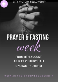 prayer and fasting flyer template | PosterMyWall