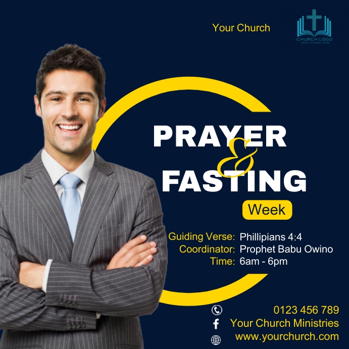 Prayer and fasting week Template | PosterMyWall