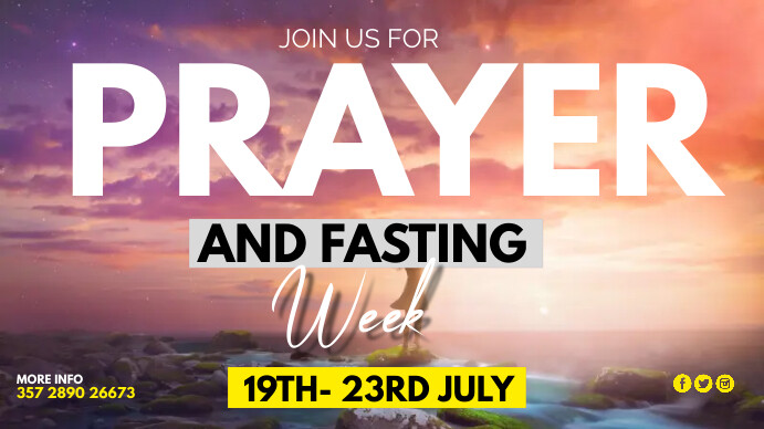 Copy of prayer and fasting week Templates | PosterMyWall