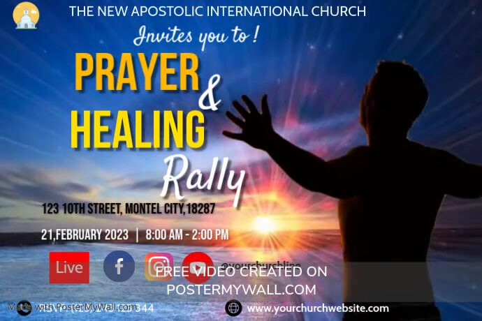 prayer and healing rally Template | PosterMyWall