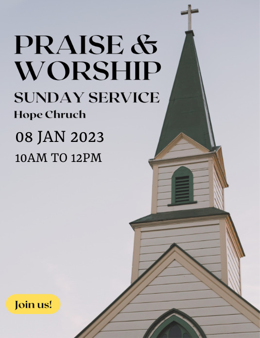 PRAYER AND WORSHIP Template | PosterMyWall