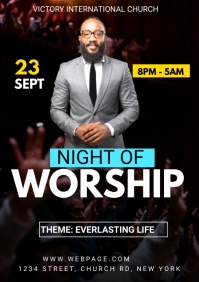 Prayer and worship night Template | PosterMyWall