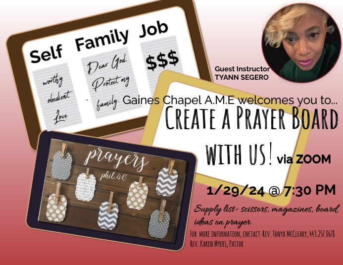 Prayer Board/Vision Board Template | PosterMyWall