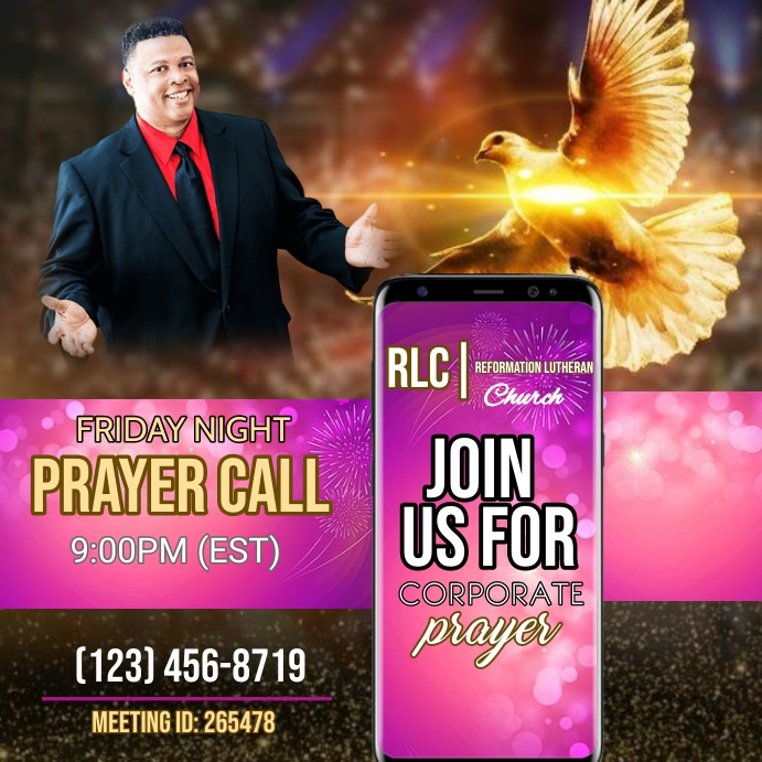 Prayer call flyer , conference call flyer, i Template | PosterMyWall