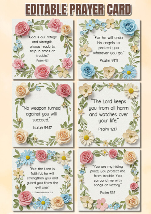Prayer Card Template | PosterMyWall