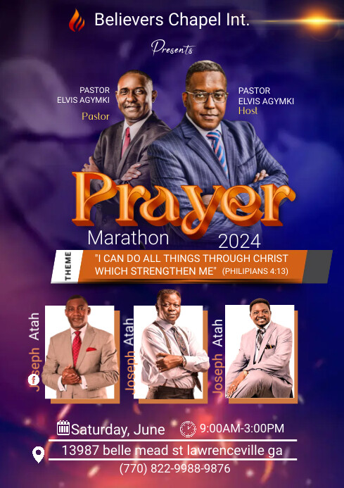 prayer church conference Template | PosterMyWall