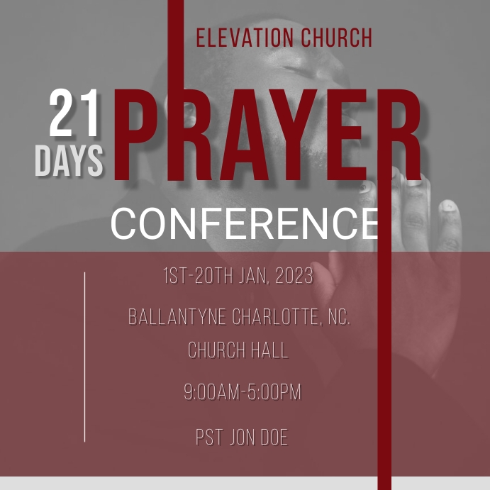 Copy of Prayer conference (1) | PosterMyWall
