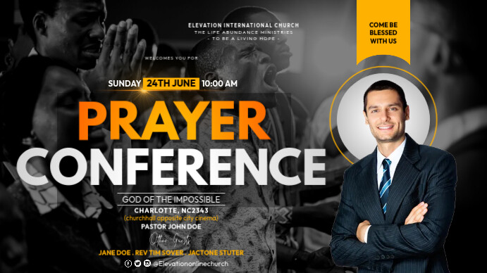 Prayer conference (1) Template | PosterMyWall