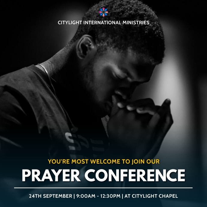 prayer conference church flyer template | PosterMyWall