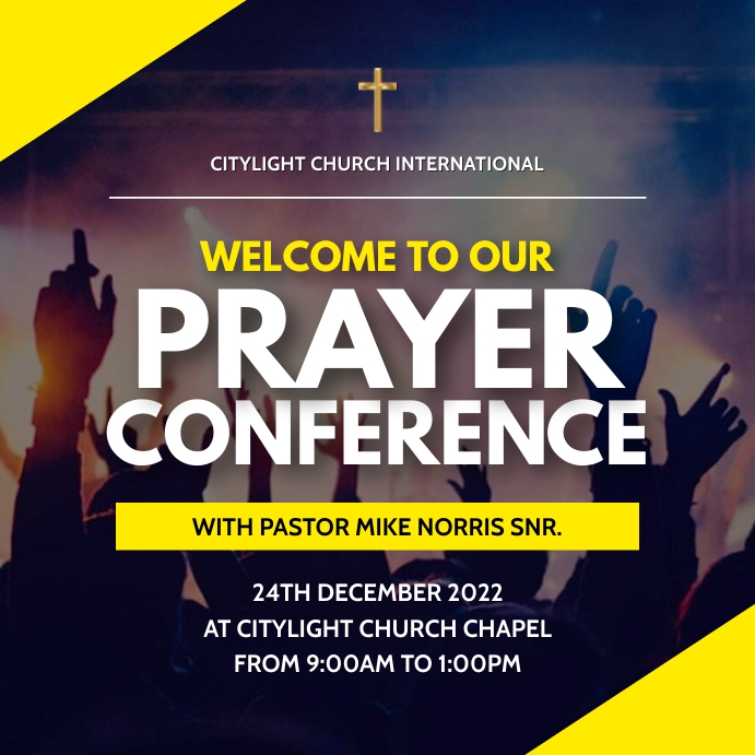 Brosur Templat Selebaran Gereja Konferensi Doa | PosterMyWall