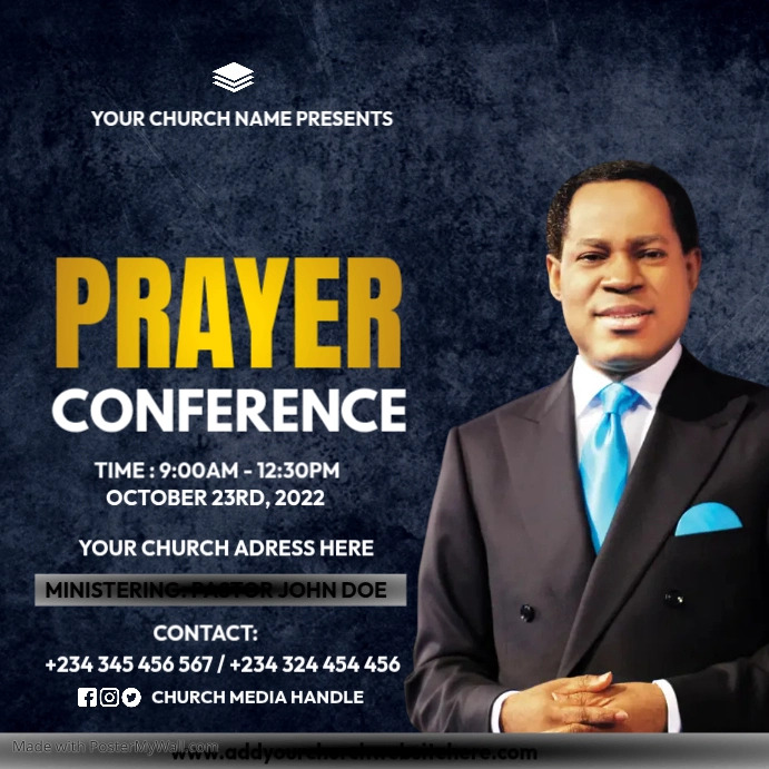 prayer conference Template | PosterMyWall