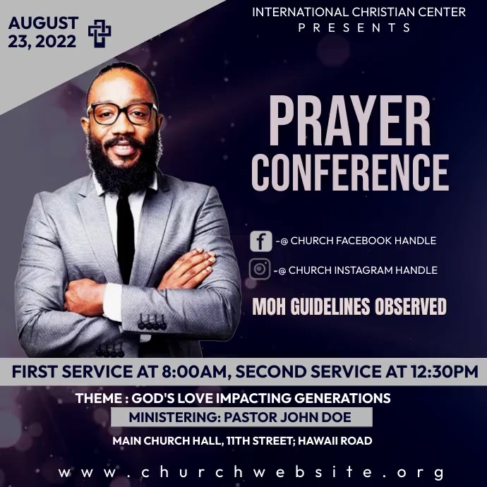 prayer conference Template | PosterMyWall