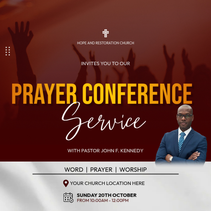 Copy of Prayer conference | PosterMyWall