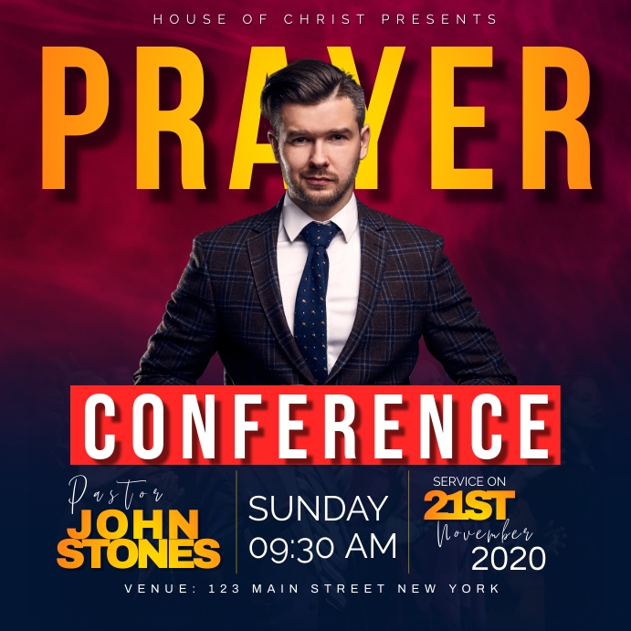 Copy of Prayer Conference | PosterMyWall