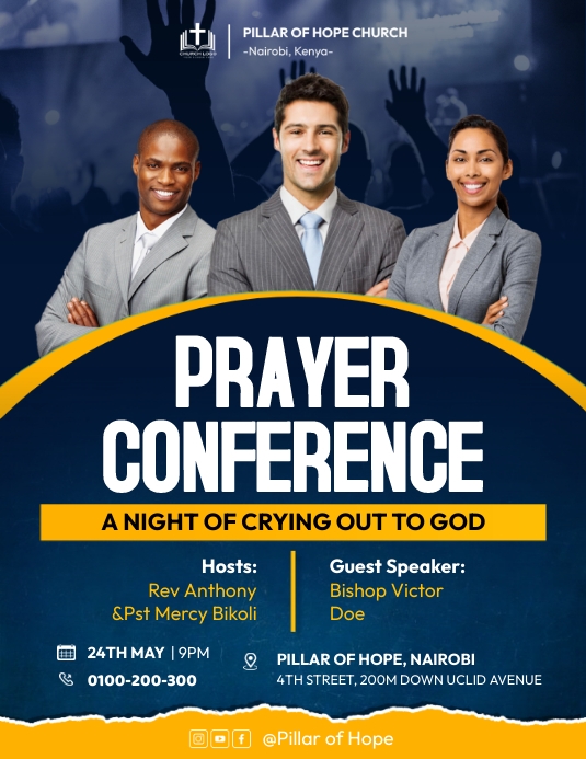 Prayer conference Template | PosterMyWall