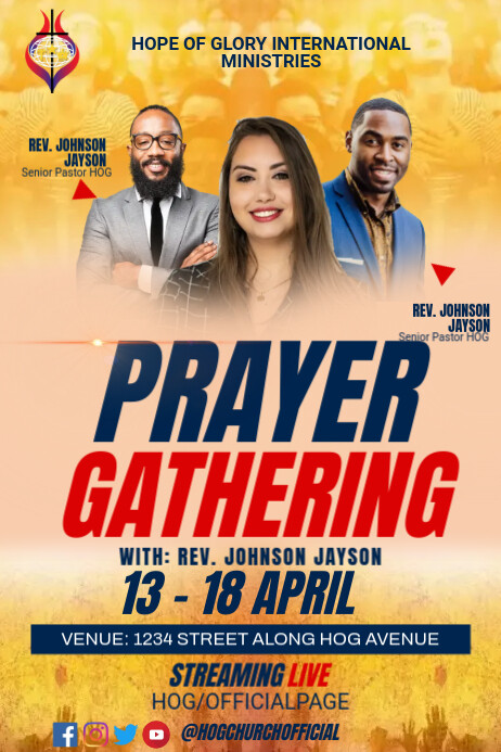 Prayer Conference Template | PosterMyWall
