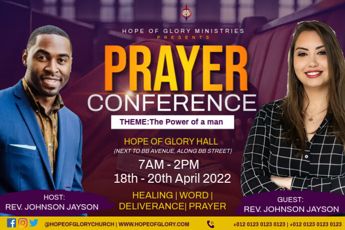 Prayer conference Template | PosterMyWall