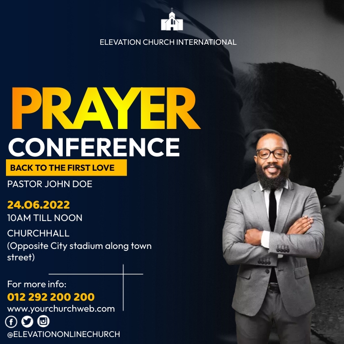 Prayer Conference Template | PosterMyWall