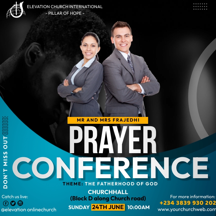 Prayer Conference Template | PosterMyWall